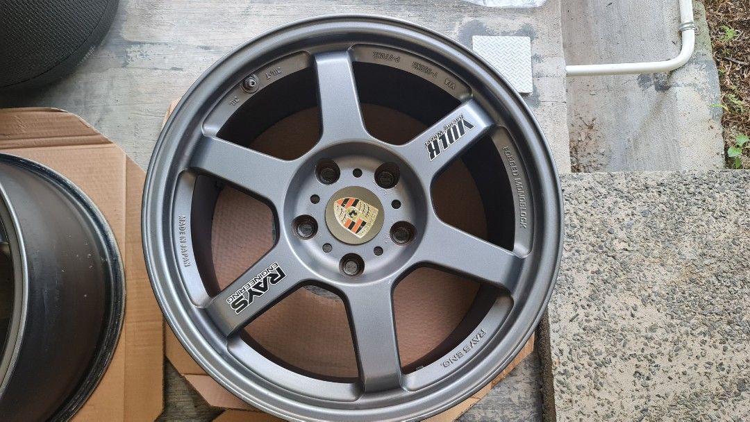 Rare TE37s for porsches, Car Accessories, Tyres & Rims on Carousell