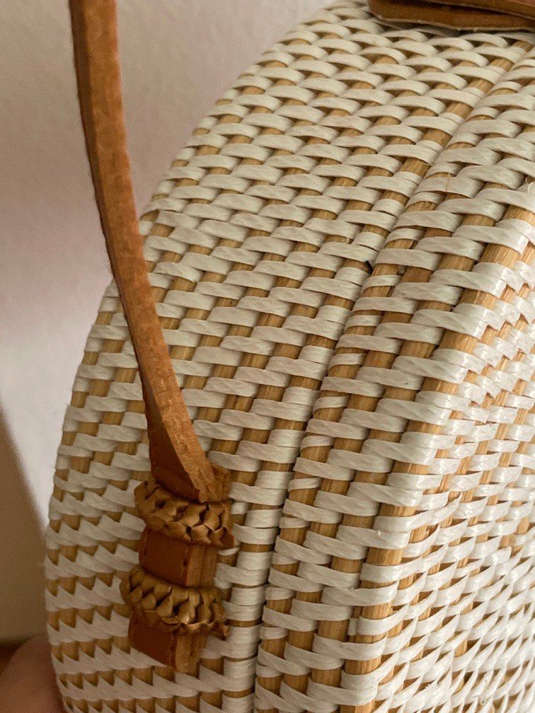 Rattan Bag in cream, Women's Fashion, Bags & Wallets, Beach Bags on ...