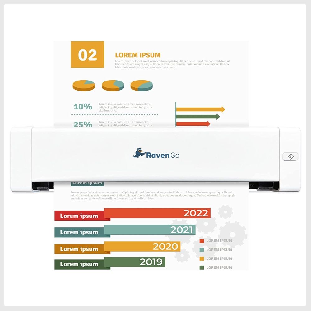 Raven Go Portable Mobile Document Scanner for PC and Mac with Duplex ...