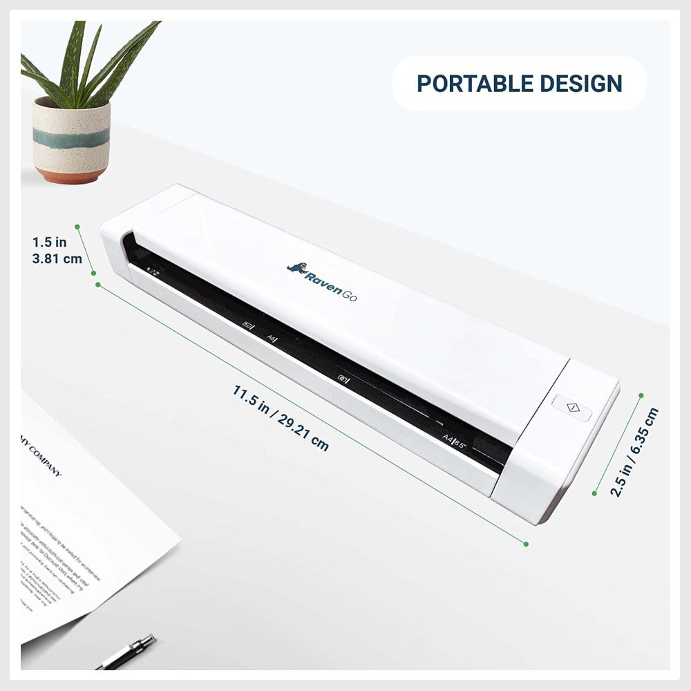 Raven Go Portable Mobile Document Scanner for PC and Mac with Duplex ...