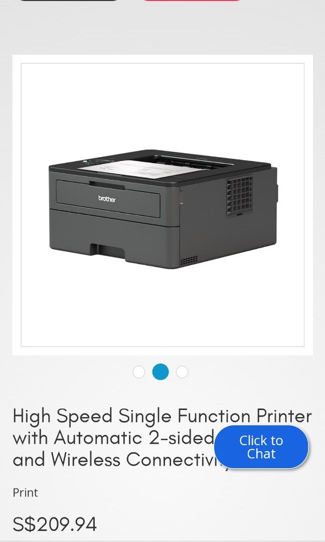 Reliable Monochrome Laser Printer - Brother HL-L2375DW Black & White ...
