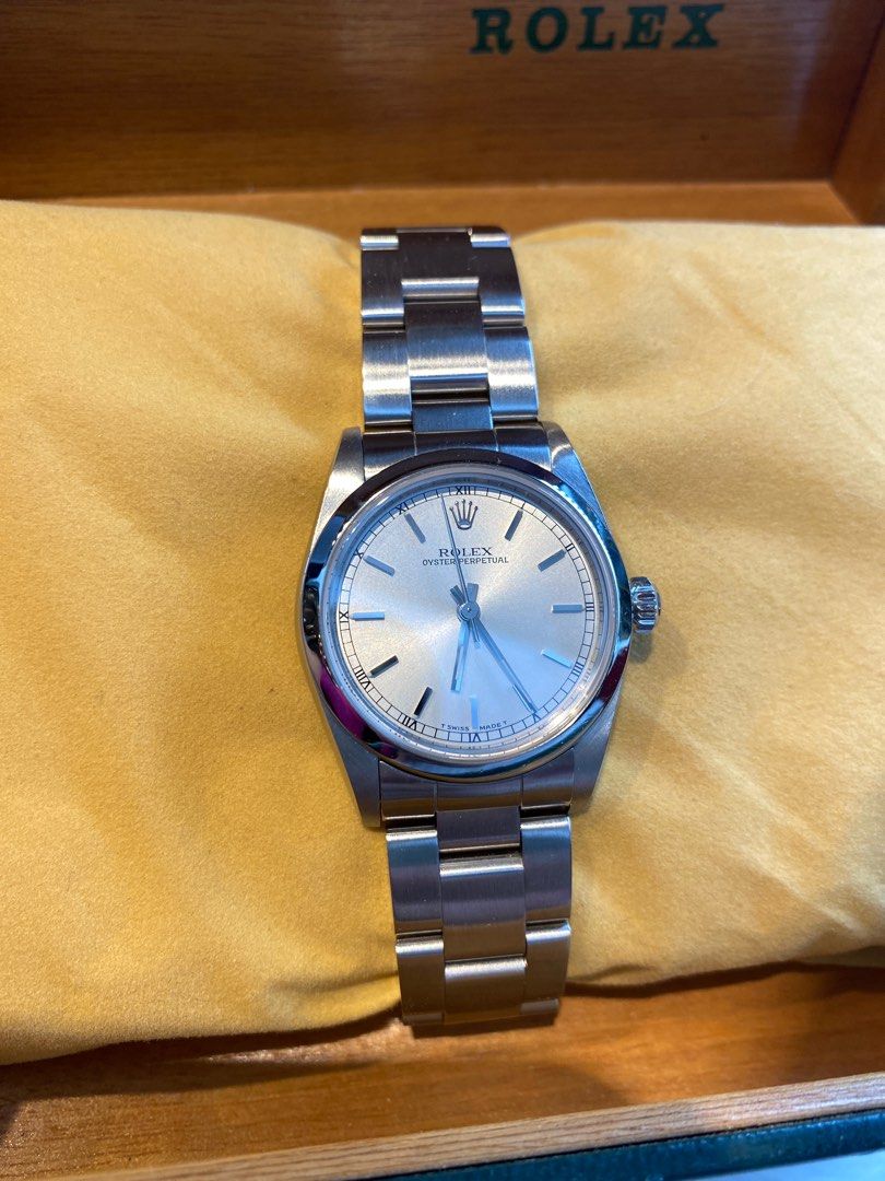 Rolex Oyster Perpetual Silver Dial on Carousell