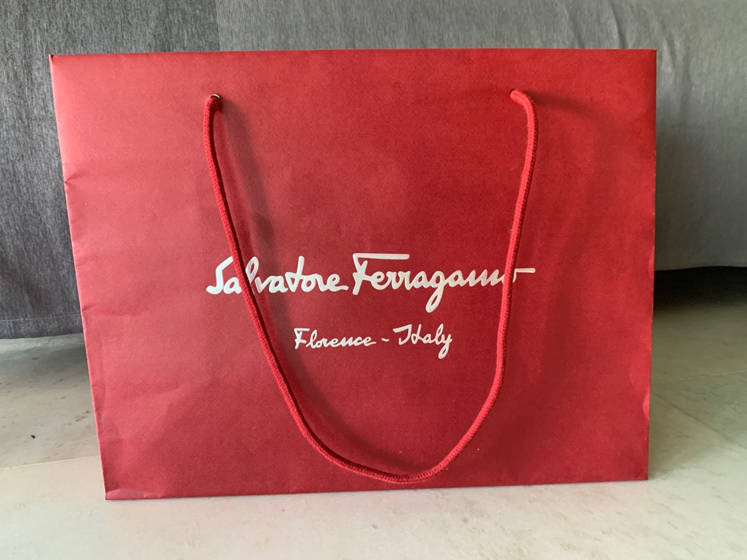 Salvatore Ferragamo Paper Bag, Luxury, Accessories on Carousell