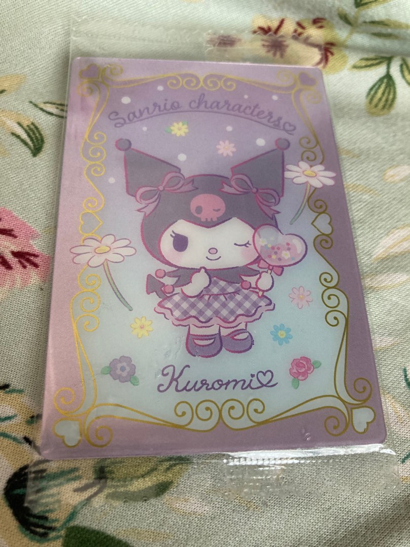 Sanrio characters Kuromi card, 興趣及遊戲, 玩具 & 遊戲類 - Carousell