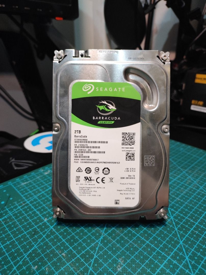 Seagate Barracuda Compute 2TB 3.5" HDD, Computers & Tech, Parts ...