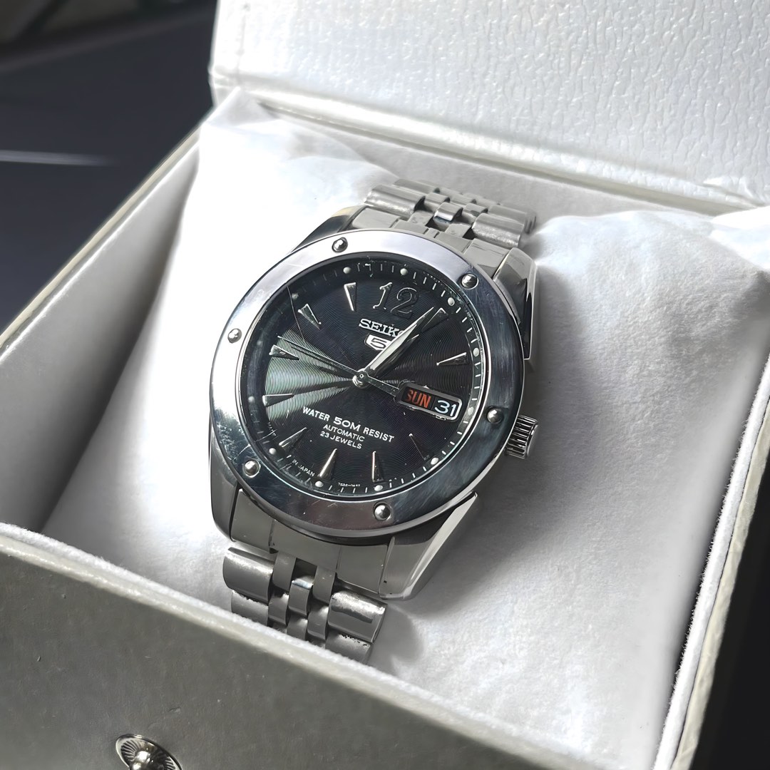 Seiko 5 Black Dial Diver's Clear Caseback on Carousell