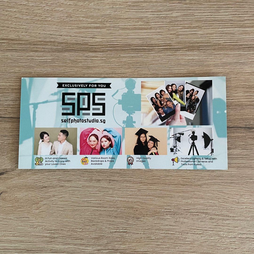 Self-Photo Studio Singapore $15 voucher for $30 package, Tickets ...