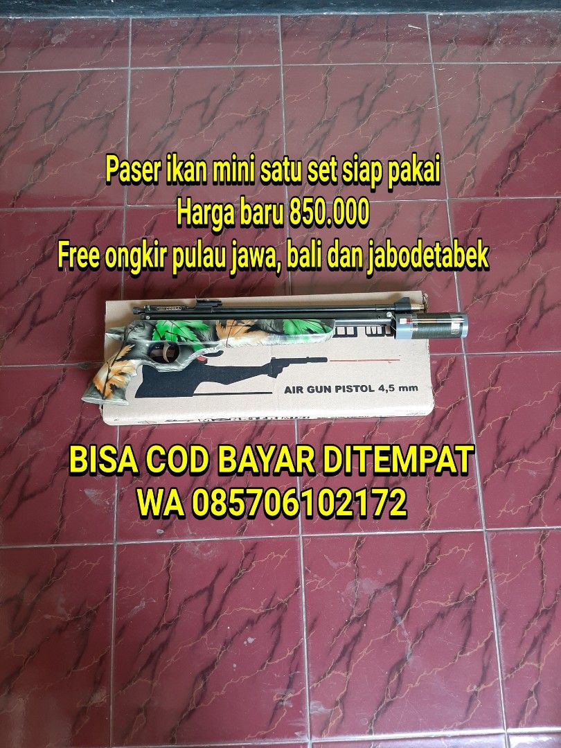 Senapan angin paser ikan mini fullset free ongkir, Barang Yang Dicari ...