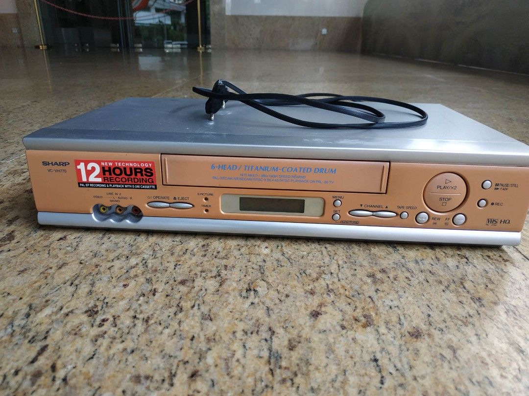 Sharp VC-VH770 Video Cassette Recorder VCR, TV & Home Appliances, TV ...