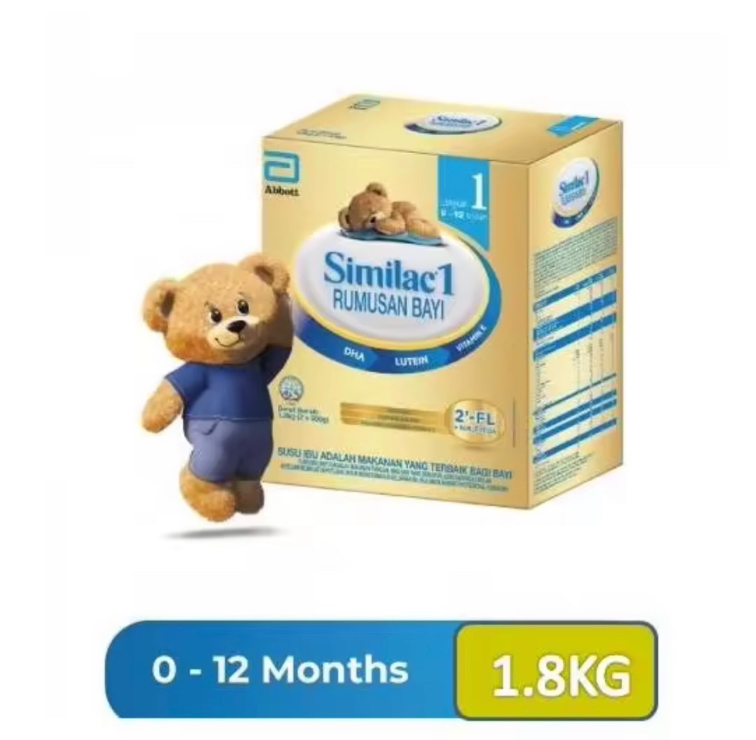 Similac stage 1 Milk Formula 1.8kg, Babies & Kids, Nursing & Feeding ...