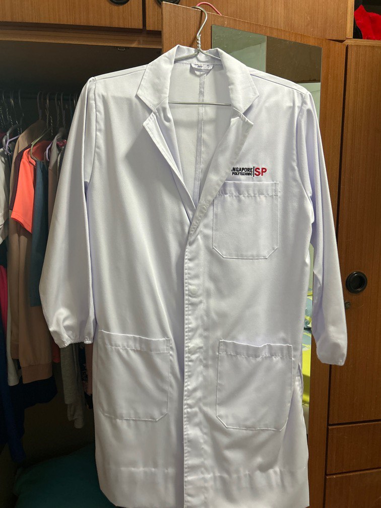 Singapore poly lab coat for students, Women's Fashion, Coats, Jackets ...