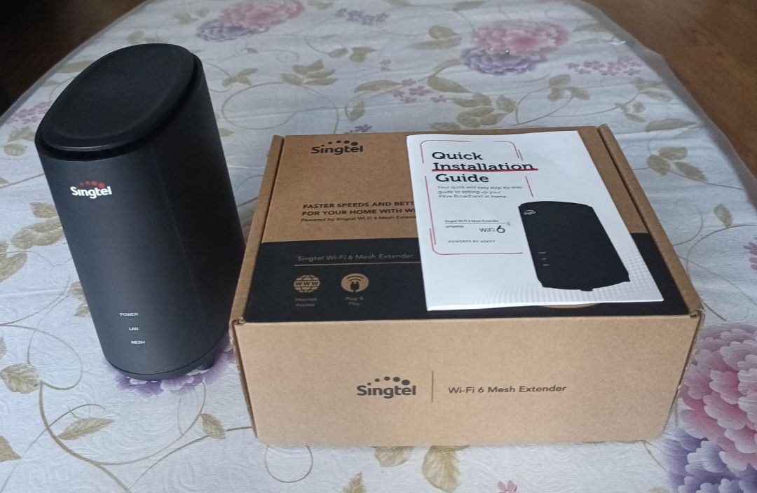 Singtel Askey WIFI 6 Mesh Extender AP5690W, Computers & Tech, Parts ...