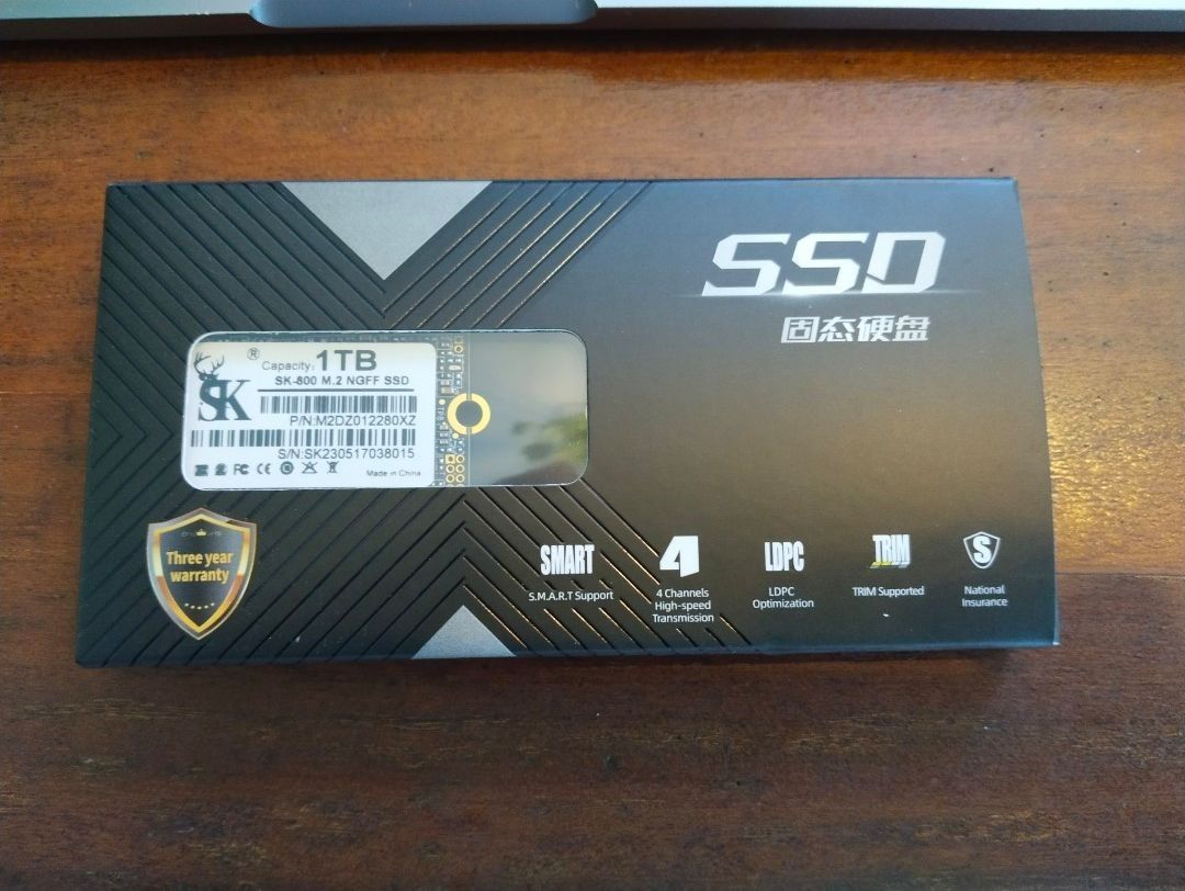 SK-800 M.2 NGFF SSD 1TB 2242, Computers & Tech, Parts & Accessories ...