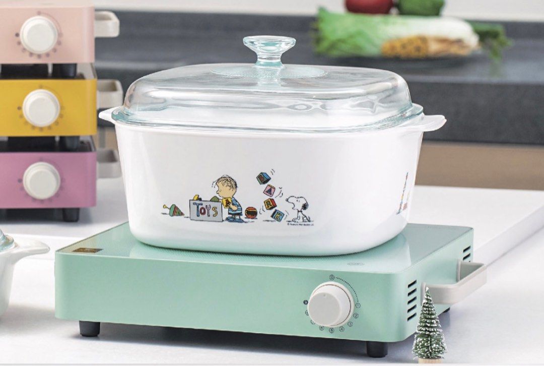 Snoopy Corningware 5L casserole pot, Furniture & Home Living ...