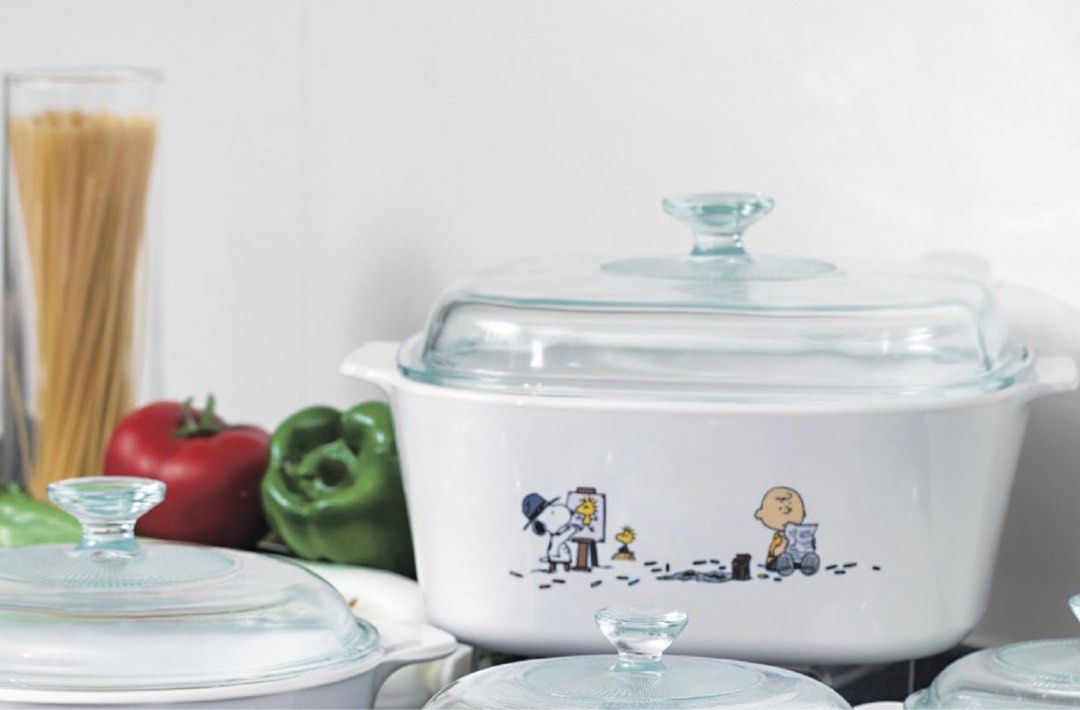 Snoopy Corningware 5L casserole pot, Furniture & Home Living ...
