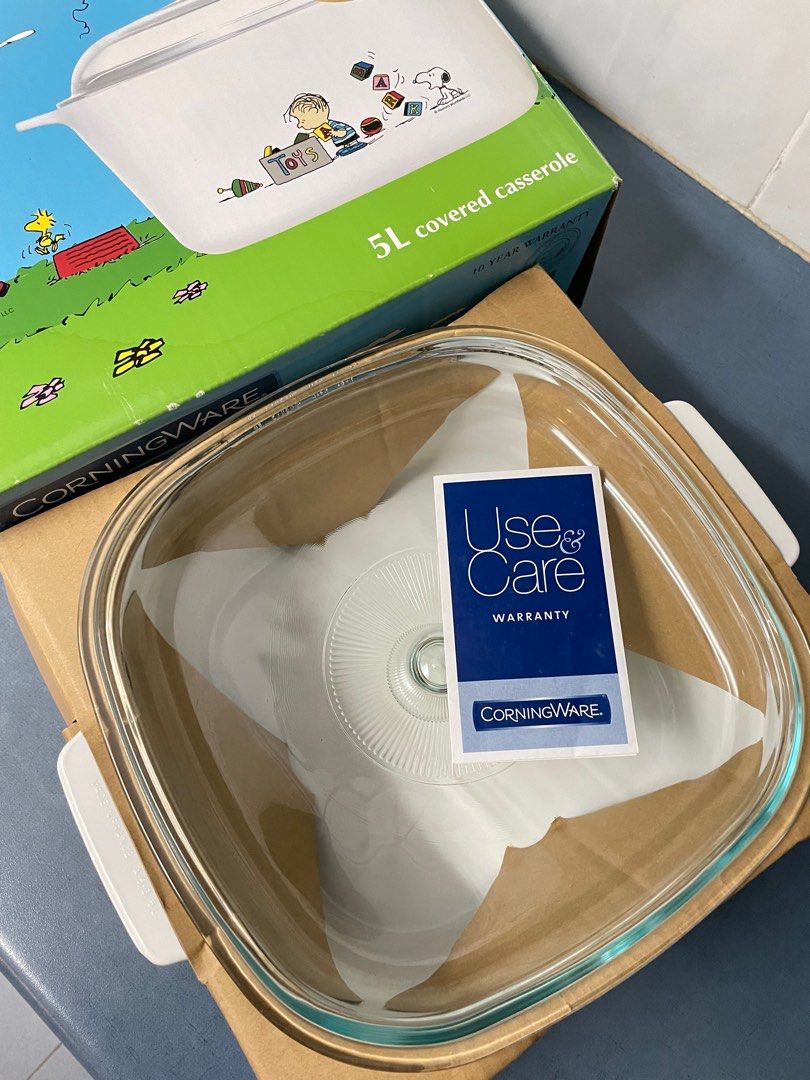 Snoopy Corningware 5L casserole pot, Furniture & Home Living ...