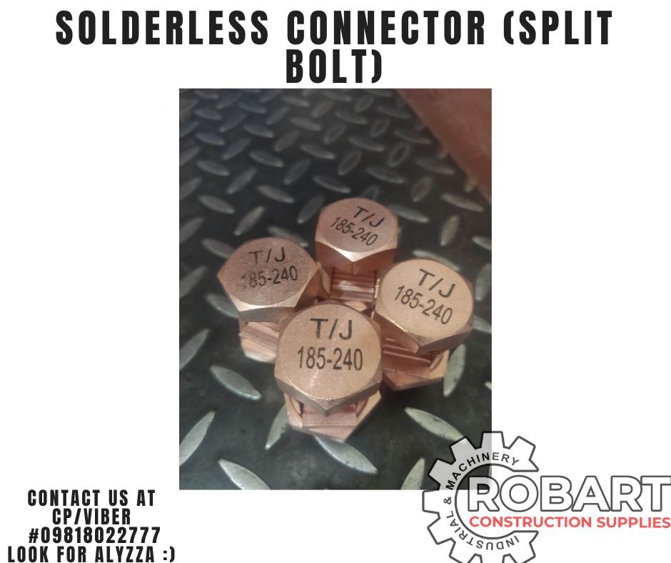 SOLDERLESS CONNECTOR (SPLIT BOLT), Commercial & Industrial ...