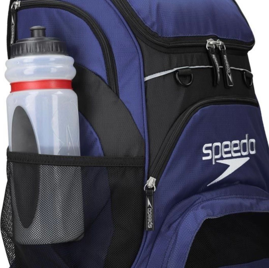 Speedo Teamster Swim Backpack 35L - Navy Blue, Men's Fashion, Bags ...
