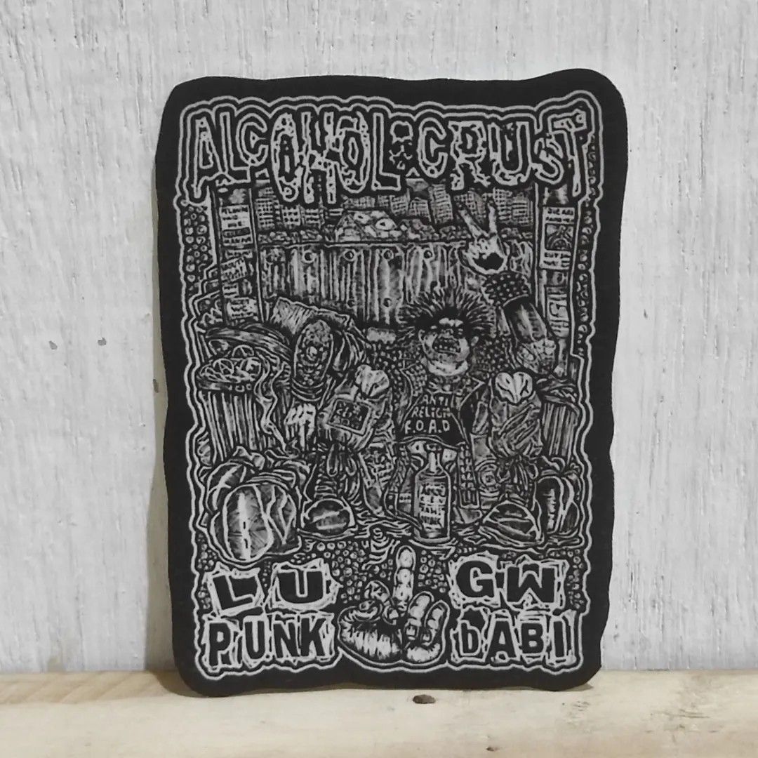 Stiker ALCOHOLCRUST (Bahan Vinyl) Crust Punk Band, Barang Yang Dicari ...