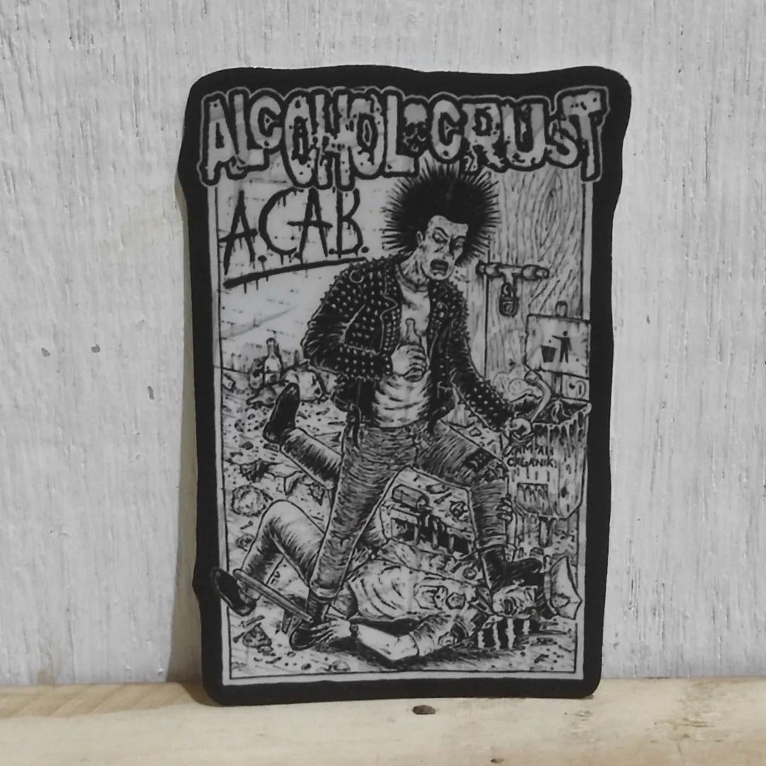 Stiker ALCOHOLCRUST (Bahan Vinyl) Crust Punk Band, Barang Yang Dicari ...