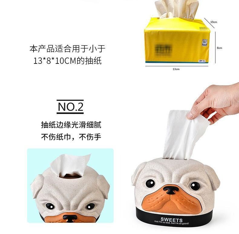 Creative simple cute cartoon tissue box [Stock inSG], Furniture & Home ...