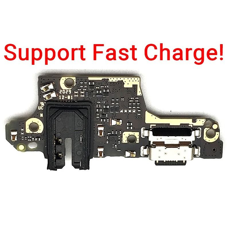 (Support 33W Turbo Charge) NEW ORI Charging Port Board with FULL IC Chipset MIC Microphone Flex ...