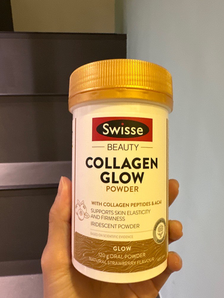 Swisse Collagen Glow powder, Health & Nutrition, Health Supplements ...