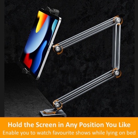 Tablet Phone Stand Arm 5 Adjusting Joint Phone Holder, Mobile Phones ...