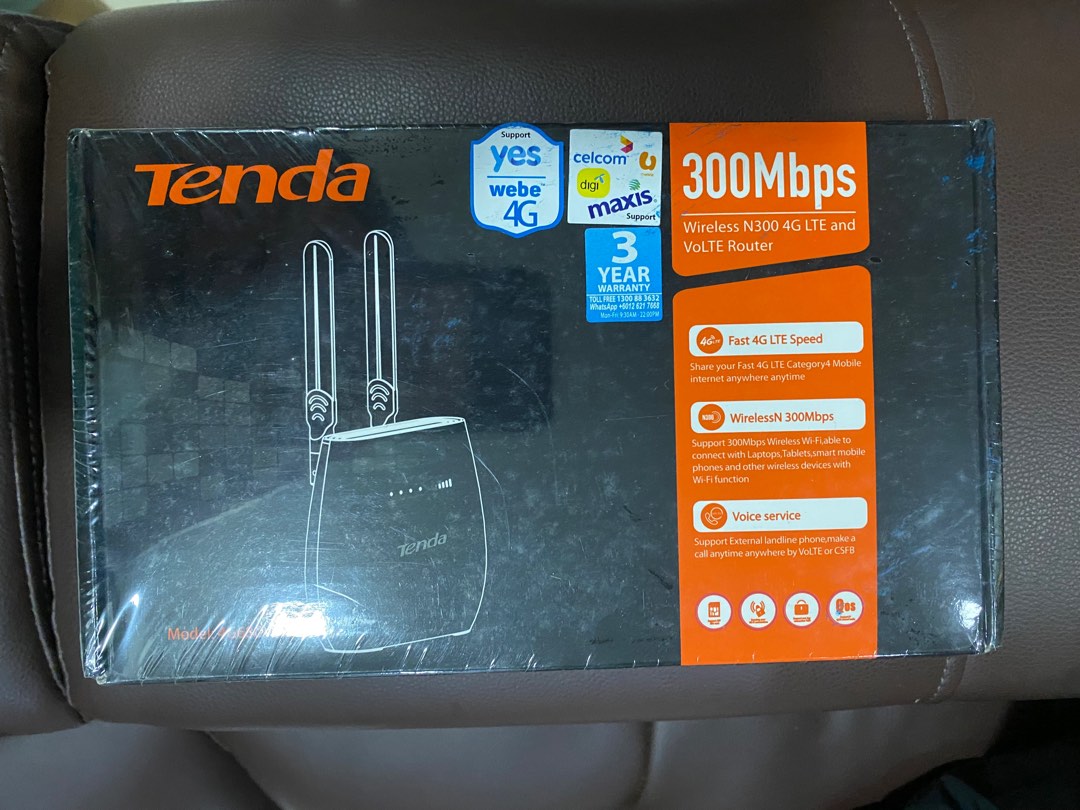 Tenda N300 4G LTE Wireless Wifi Modem Router, Computers & Tech, Parts & Accessories, Networking ...