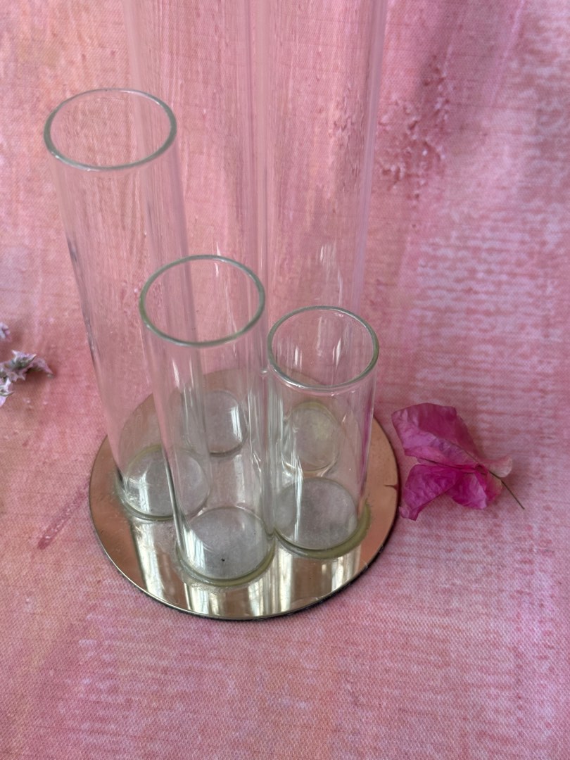 Test tube glass bud vase, Furniture & Home Living, Home Decor, Vases ...
