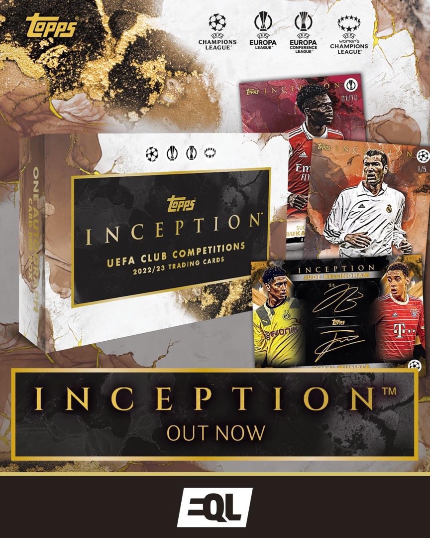 Topps UK Inception 2023 Football Cards (1 box), Hobbies & Toys ...