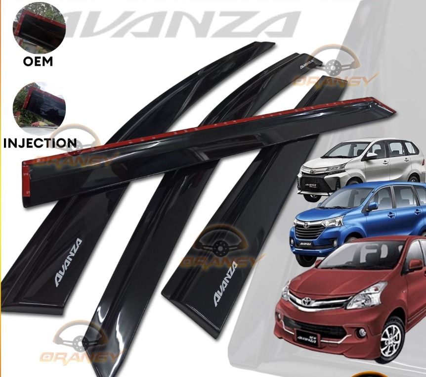 Toyota Avanza 2012 to 2021 Window door visor black INJECTION TYPE / OEM ...