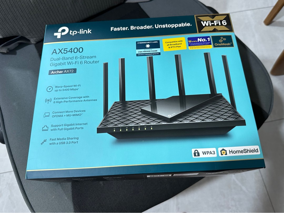 Tp-link AX5400 router Dual Band wifi 6, Computers & Tech, Parts ...