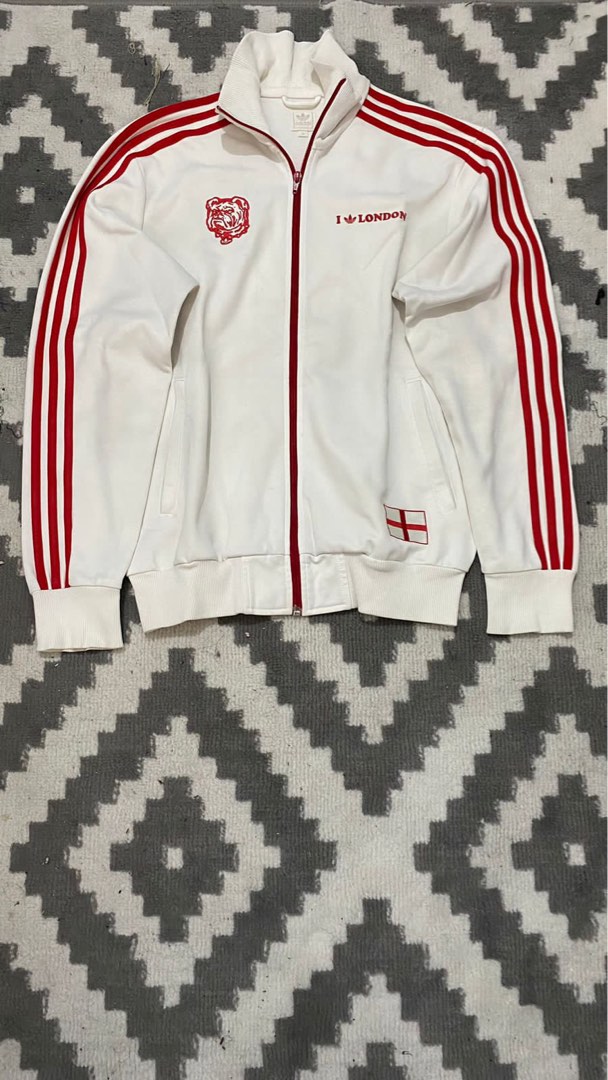 Tracktop adidas london, Fesyen Pria, Pakaian , Baju Luaran di Carousell