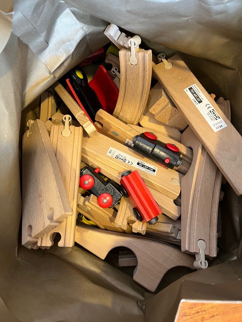 Trains and tracks from IKEA, Hobbies & Toys, Toys & Games on Carousell