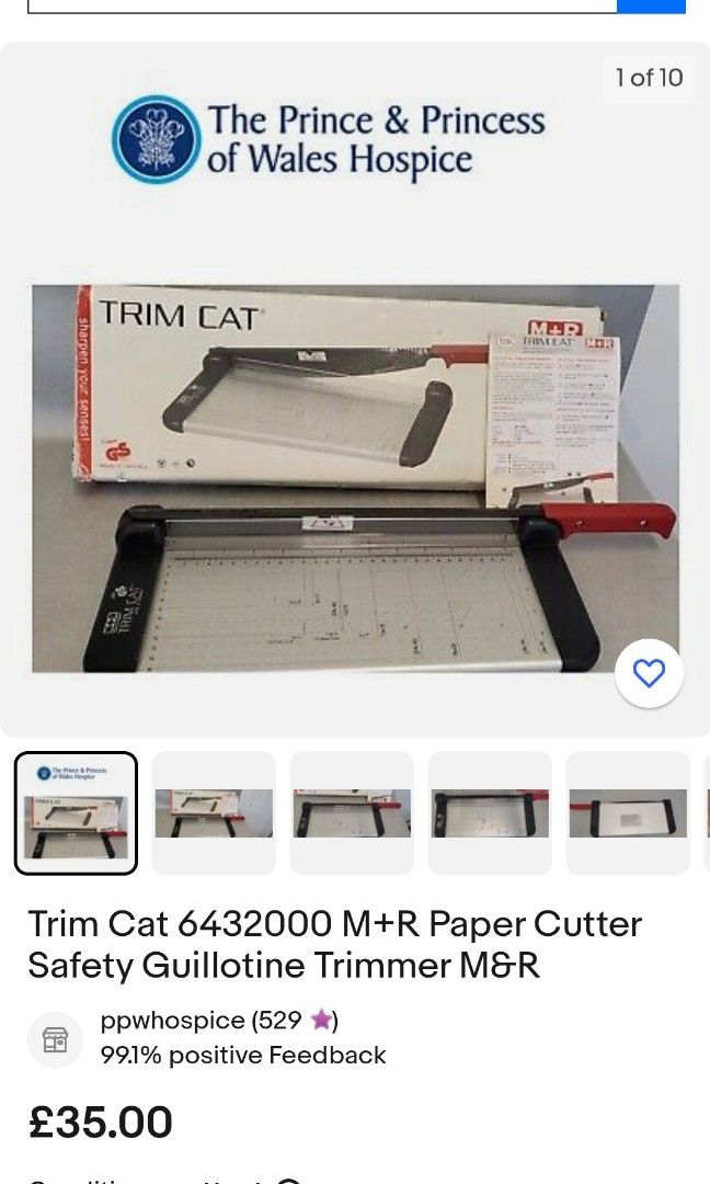 Trim Cat Paper Cutter Safety Guillotine Trimmer Mr Furniture And Home Living Office Furniture
