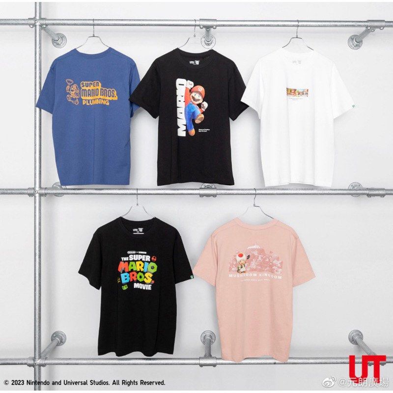 Uniqlo T-Shirt Mario Bros Original, Fesyen Wanita, Muslim Fashion ...