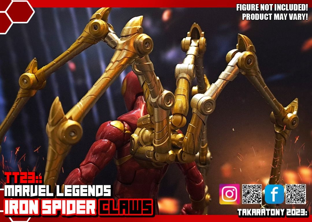Takara Tony, TT-23 Marvel Legends Iron Spider Claws, Hobbies & Toys ...
