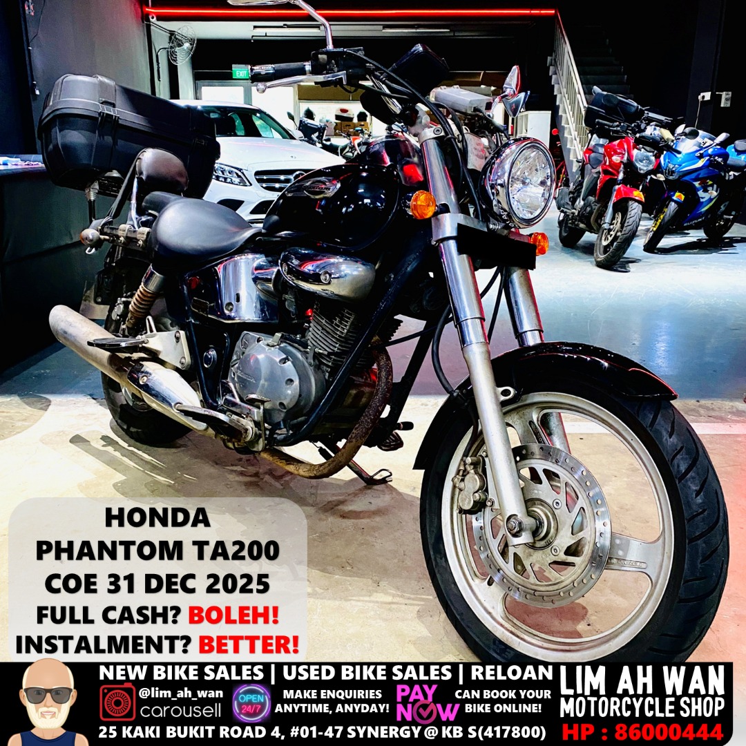 USED Honda Phantom TA200, Motorcycles, Motorcycles for Sale, Class 2B ...