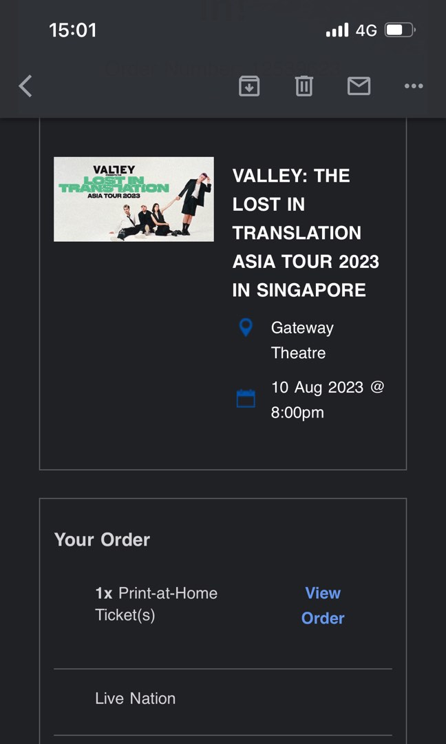 Valley, The Lost in Translation Tour, Singapore 2023, Tickets ...