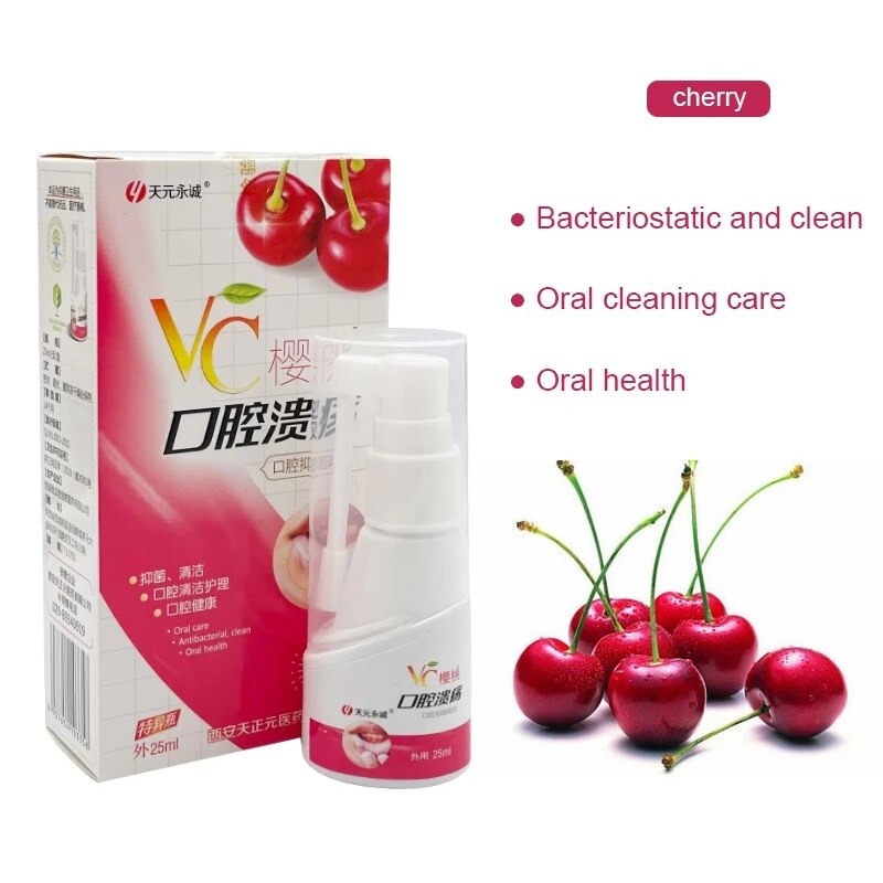 VC Cherry Breath Freshener 25ml Oral Spray Portable Mouth Spray ...