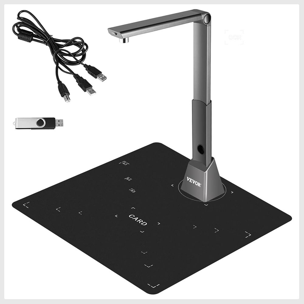 VEVOR Document Camera, 10 Megapixel Lens & A3-Size, Book & Document ...