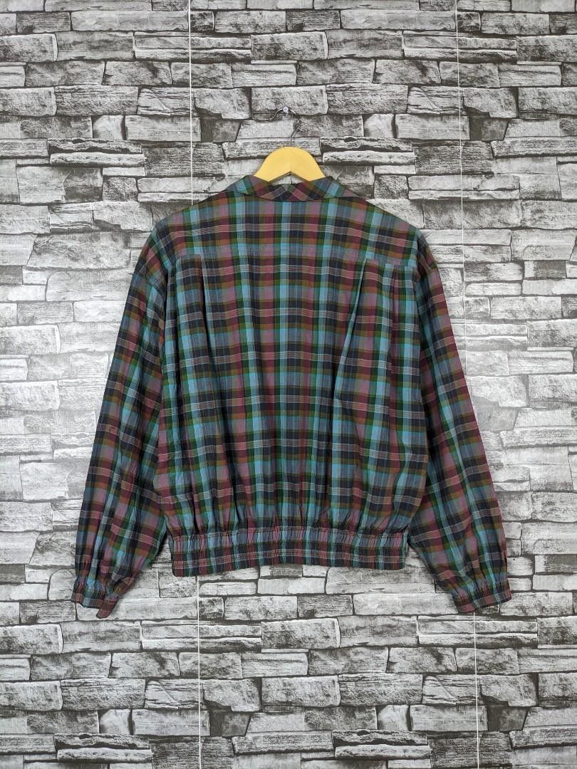 Vintage Christian Dior Check Bomber Jacket Baju Sweater Christian Dior, Women's Fashion, Coats ...