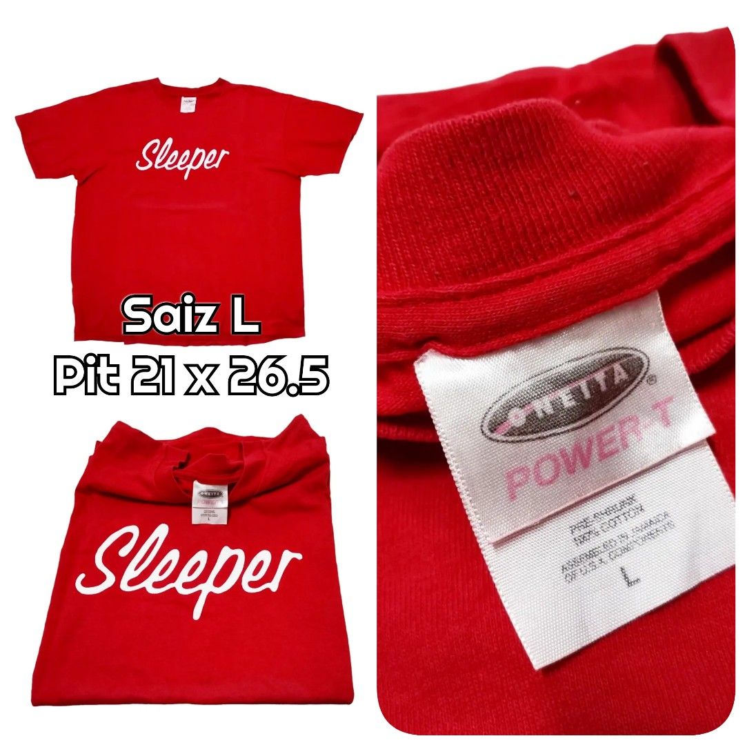 Vintage Sleeper Britpop Band Tshirt., Men's Fashion, Tops & Sets ...