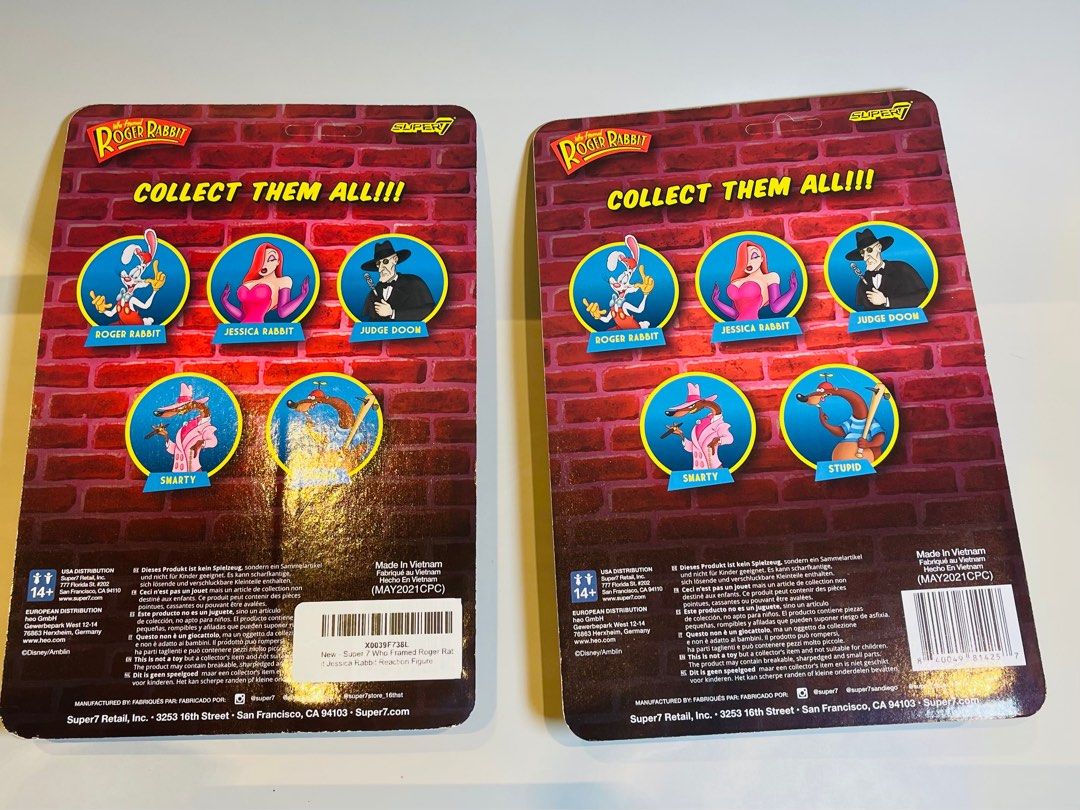 Who framed Roger Rabbit - Roger & Jessica Rabbit, Hobbies & Toys ...