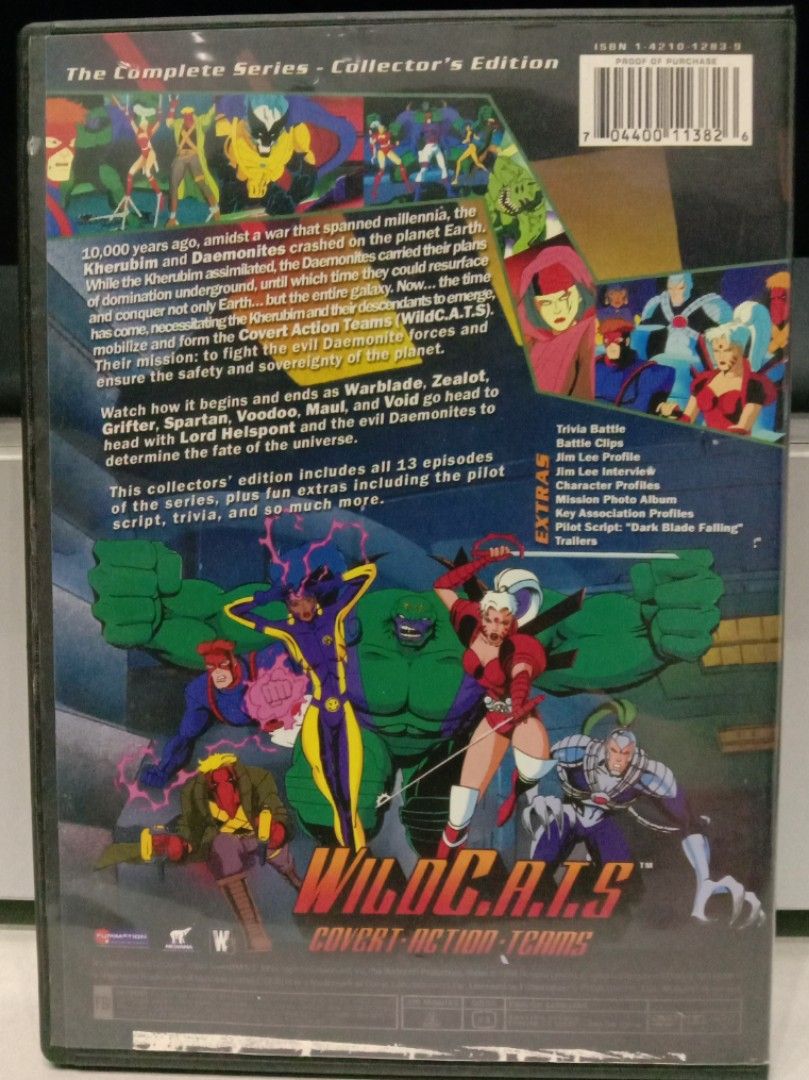 Wildstorm/Image - Jim Lee WildCats animated DVD Collector's edition ...