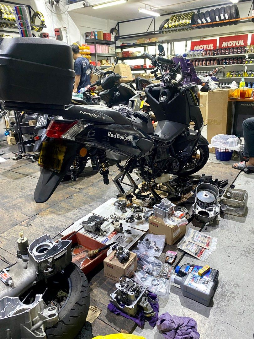 YAMAHA NMAX V1 OVERHAUL‼️, Motorcycles, Motorcycle Accessories on Carousell
