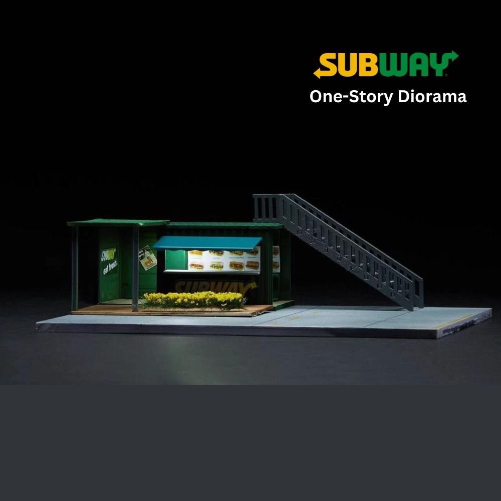 YOU&CAR 1/64 Scale Plastic Container Store One-Story Subway Livery ...