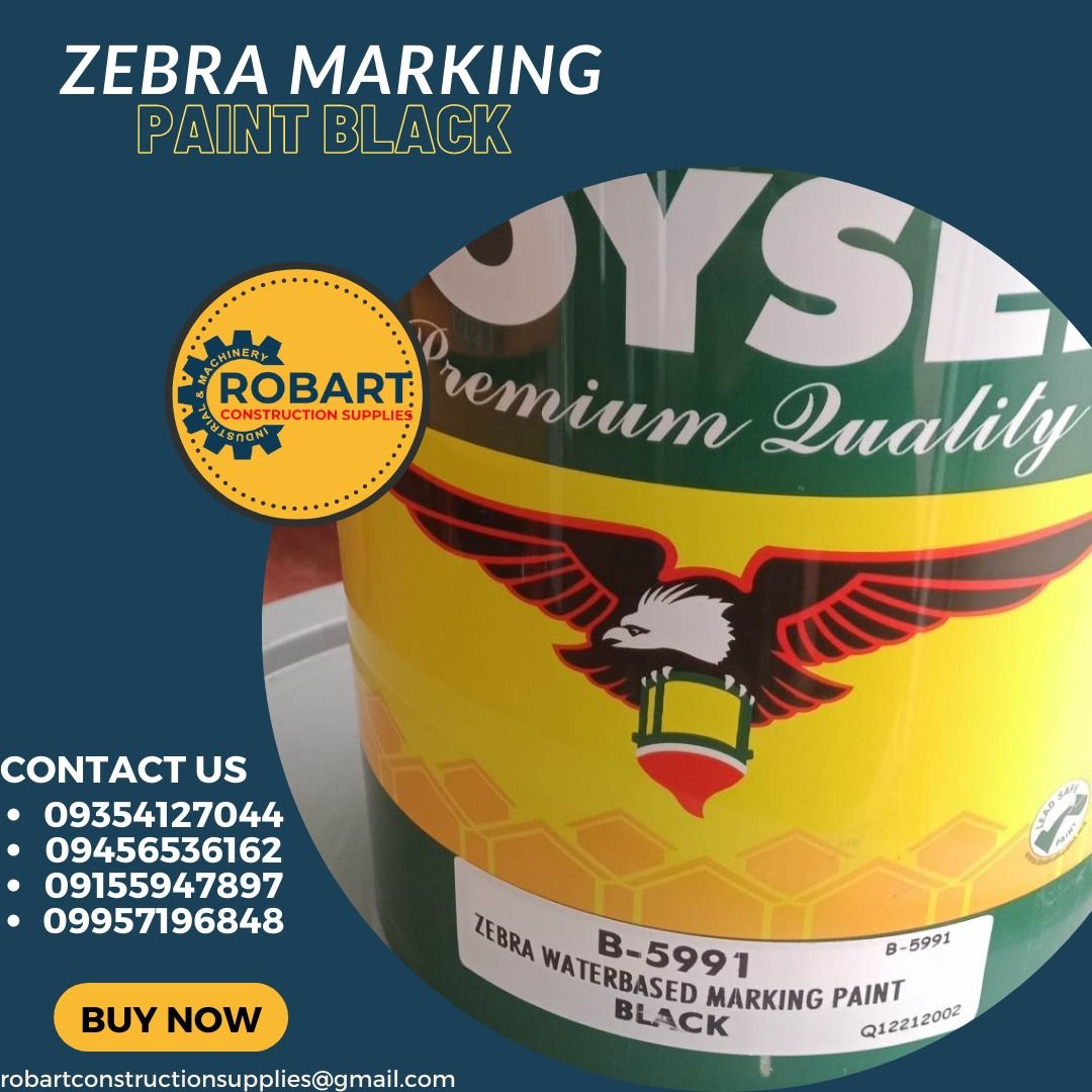 Zebra marking paint black, Commercial & Industrial, Construction Tools ...