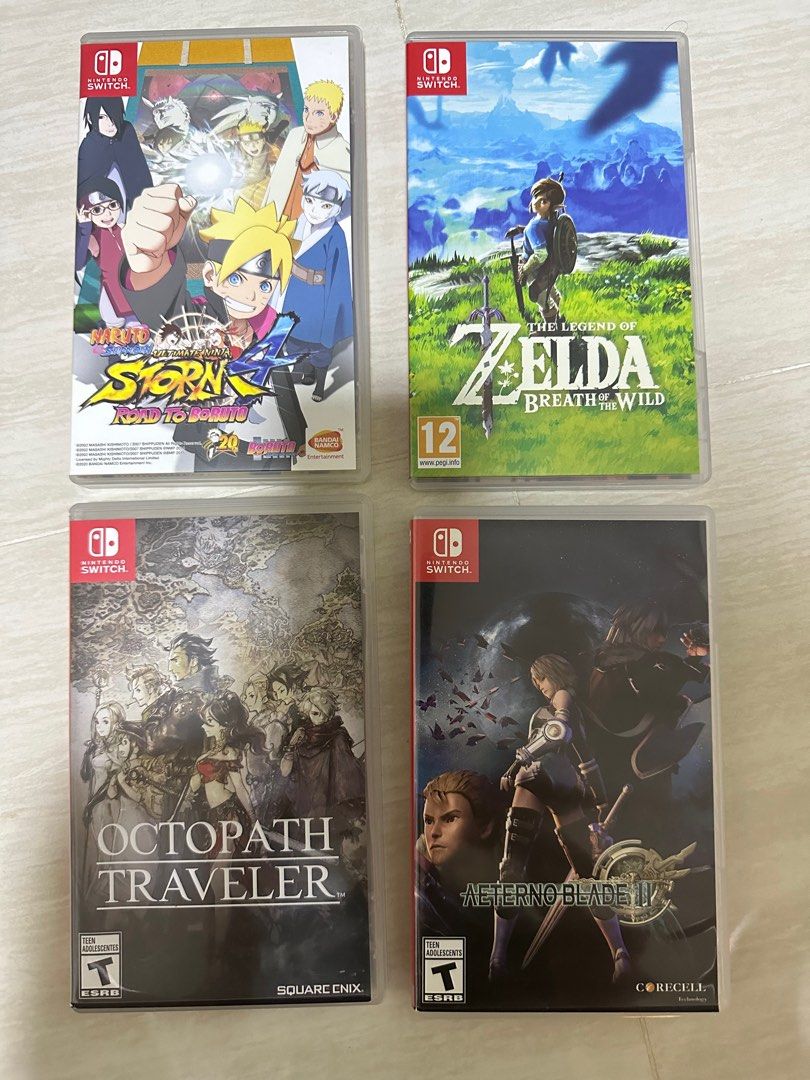 Zelda BOTW, Octopath Traveler, Naruto Storm 4, Aterno Blade, Video ...